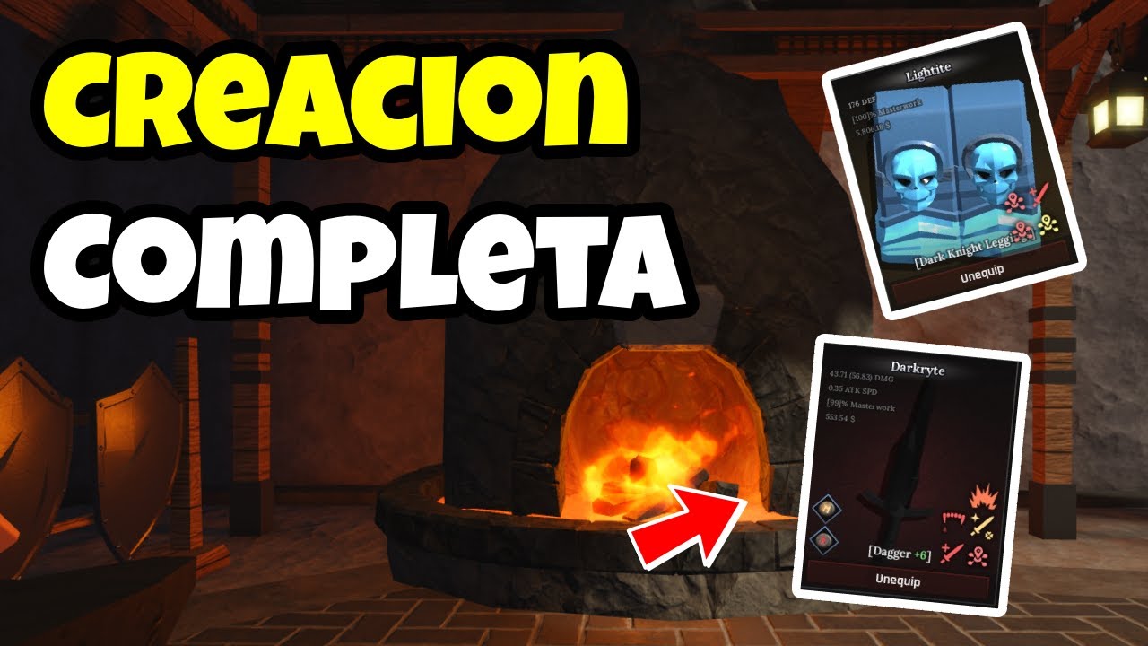 GUIA de CREACION en La Forja (Armaduras/Armas Legendarias, Pasivas y mas) The Forge Roblox ...