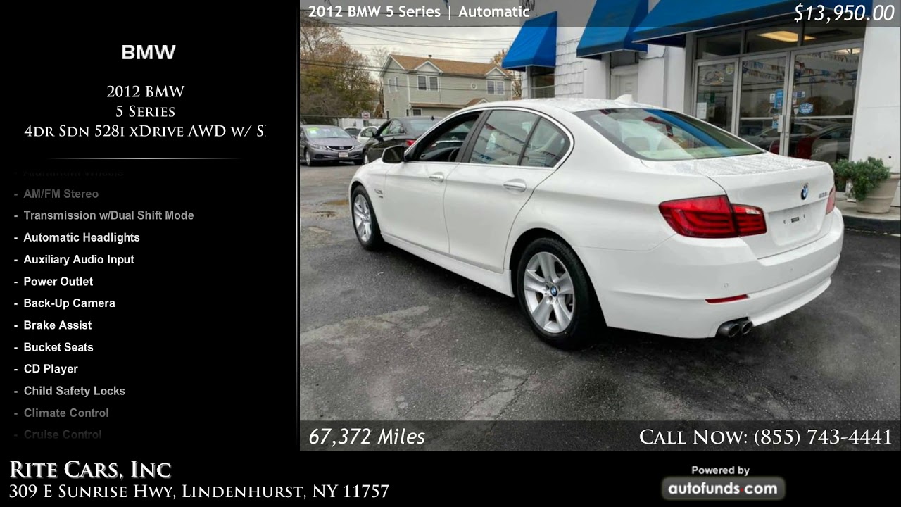 Used 2012 BMW 5 Series | Rite Cars, Inc, Lindenhurst, NY - SOLD - YouTube