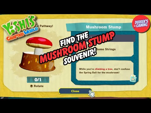 Yoshi's Crafted World | Yoshi Pulls Some Strings | Mushroom Stump Souvenir Hunt