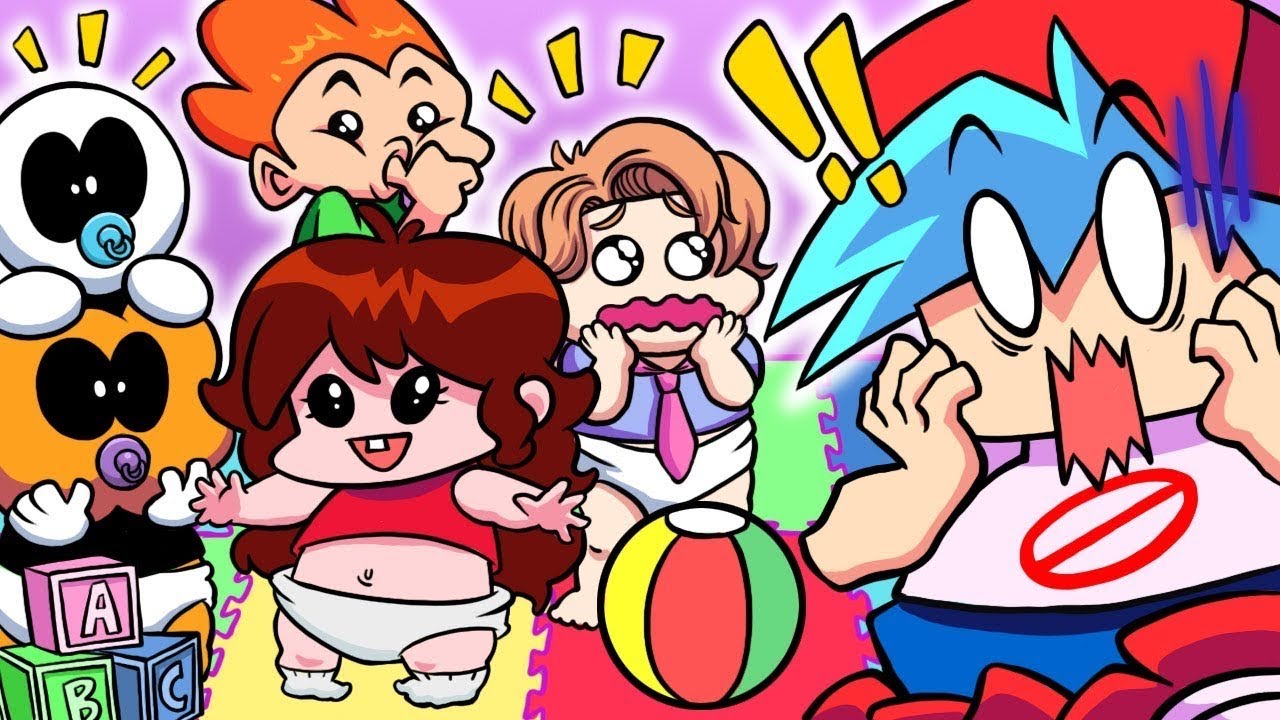 Friday Night Funkin’ Toons, But EVERYONE Is A BABY?! | Cartoon ...