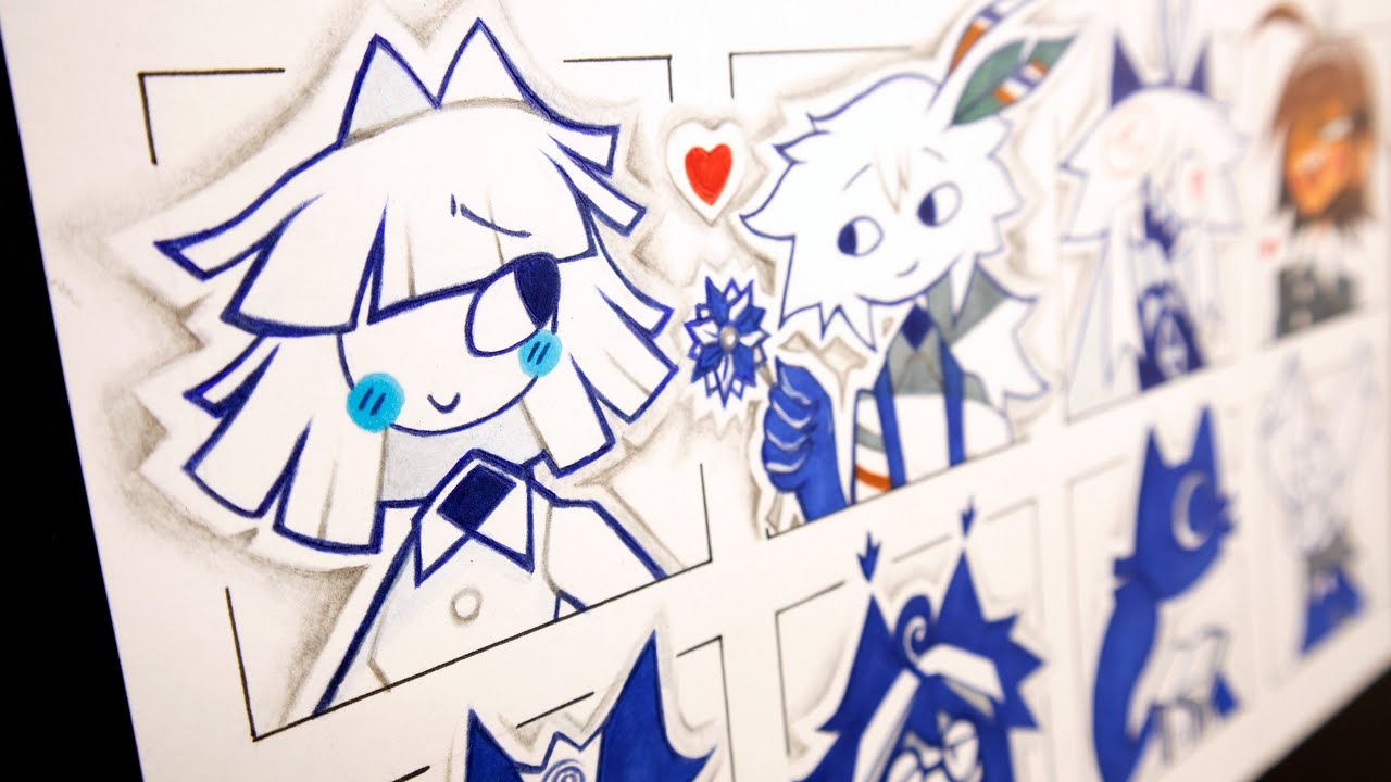 Drawing Love Couples | Fundamental Paper Education - YouTube