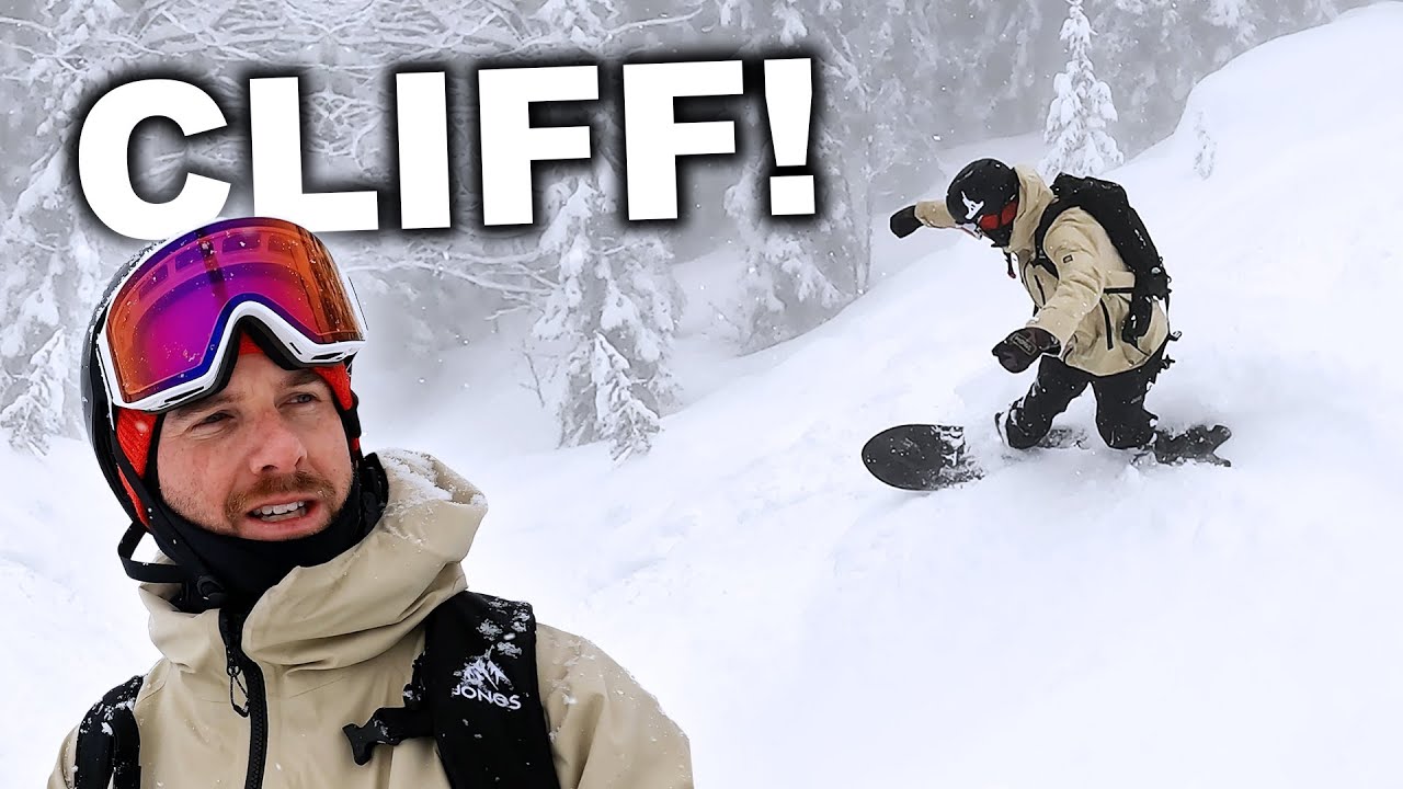 Snowboarding Here Is Scary - Cliffs, Drops & Traps - YouTube