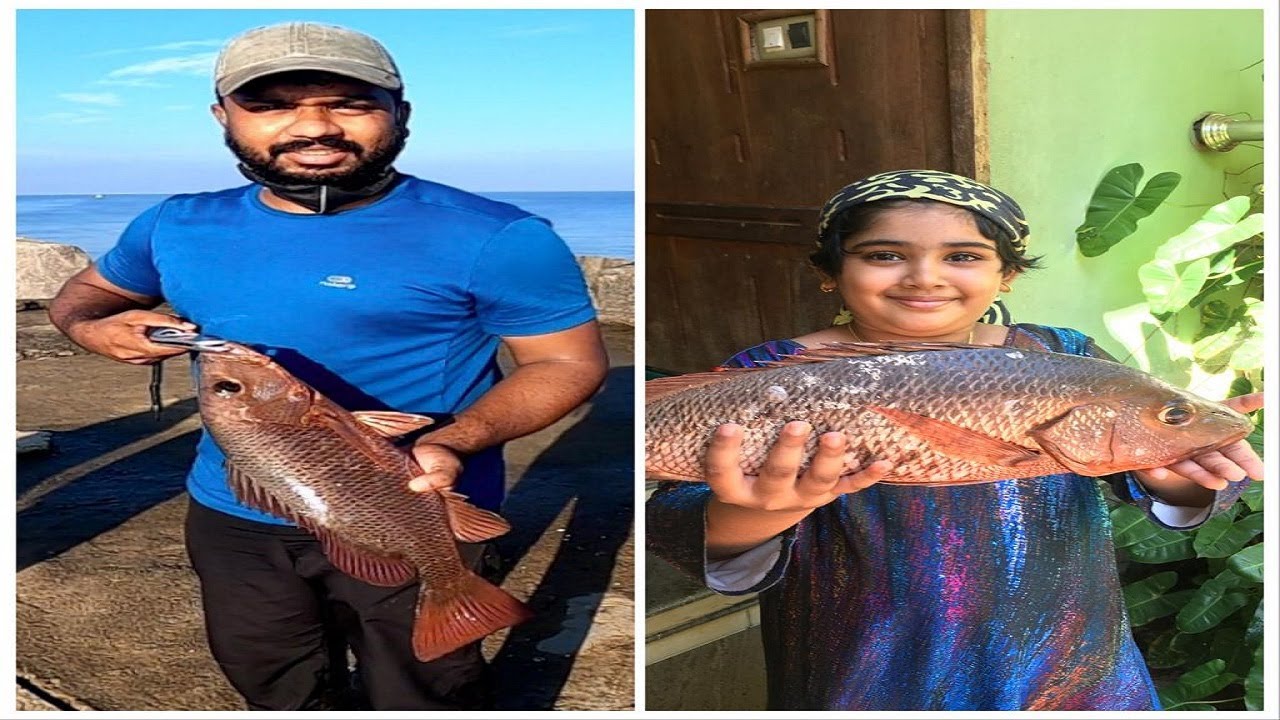2 Kg Chemballi landed by Angler Appu /എന്റെ മകളുടെ ആദ്യത്തെ മീൻപിടുത്ത ...