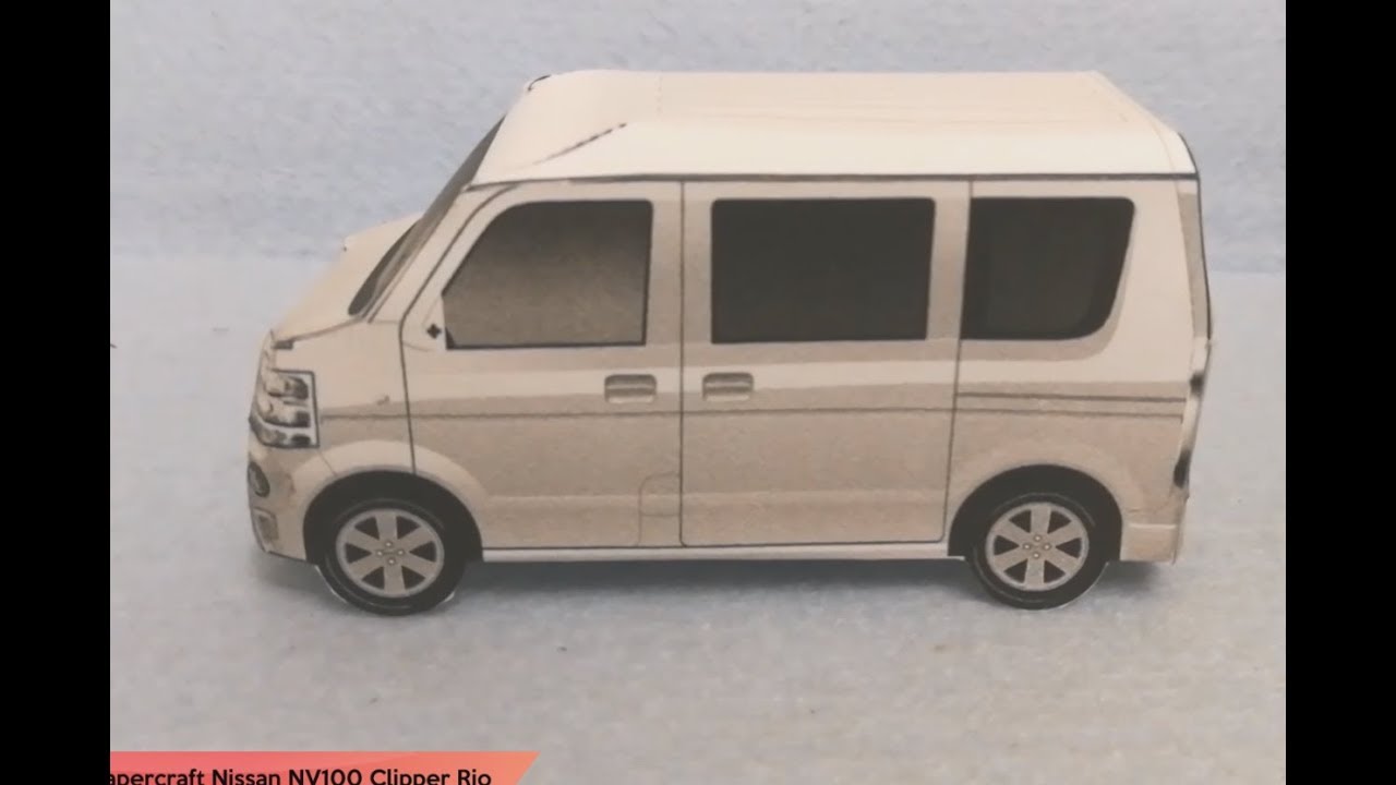Papercraft Nissan NV100 Clipper Rio - YouTube