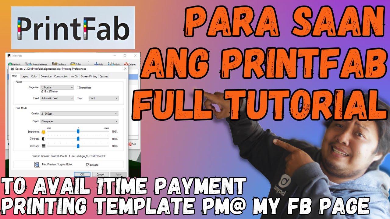 PRINTFAB FULL TUTORIAL! | PARA SAAN AT PAANO GAMITIN SA PRINTING ...