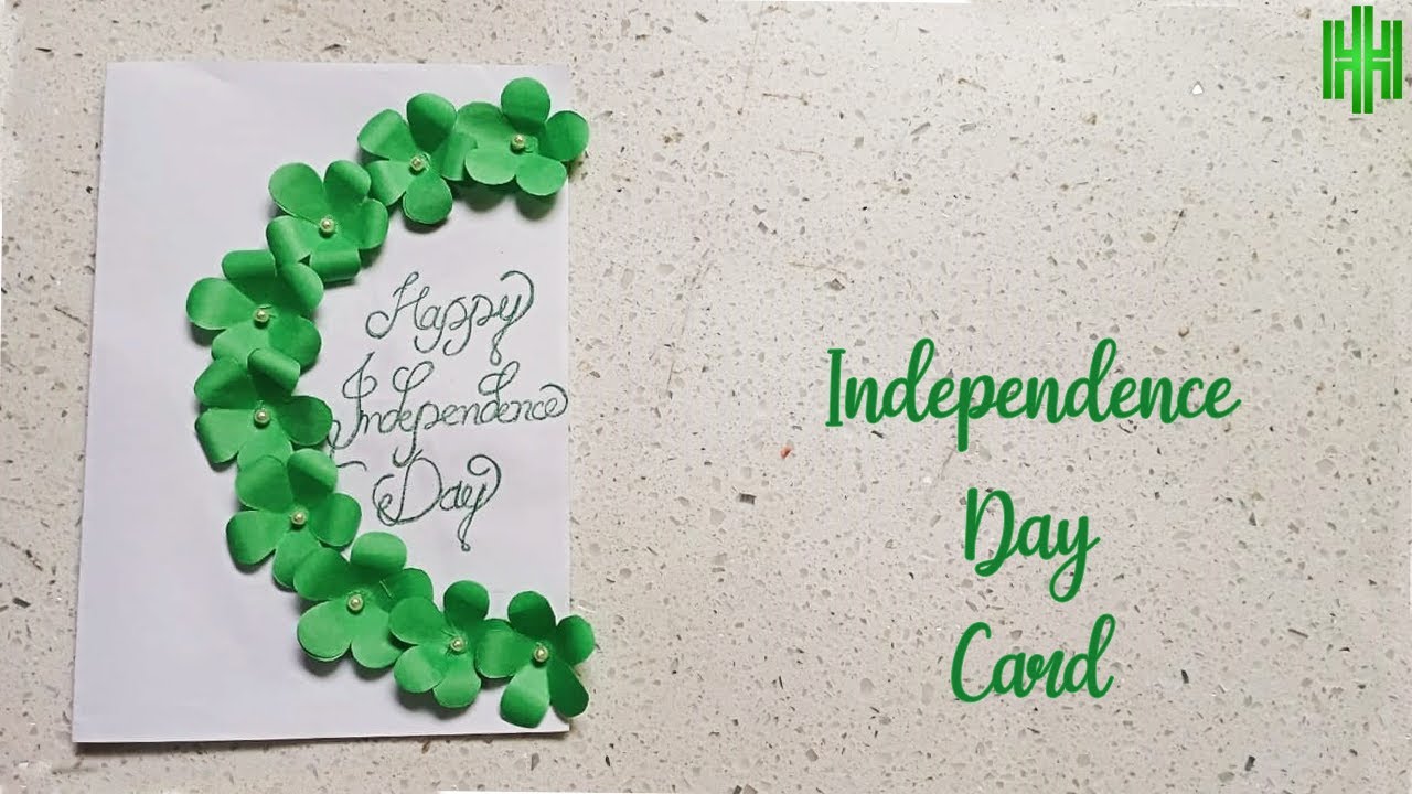 Independence Day Card || Independence day card making idea || 14 august ...