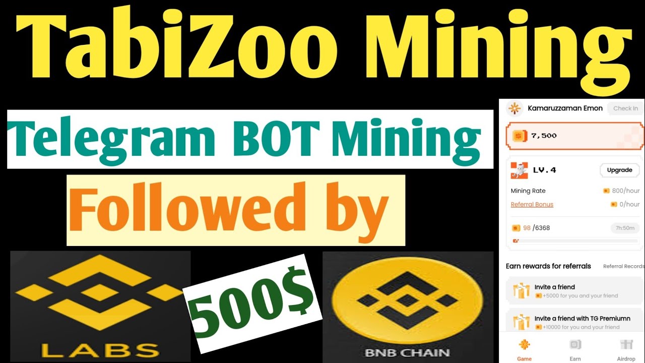 TabiZoo Mining | New Telegram Mining App 2024 | Supported by BNB Chain & Binance Lab | Don't ...