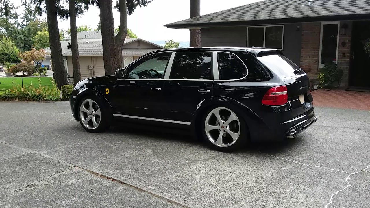 Bagged Airlift widebody Porsche Cayenne video #3 - YouTube