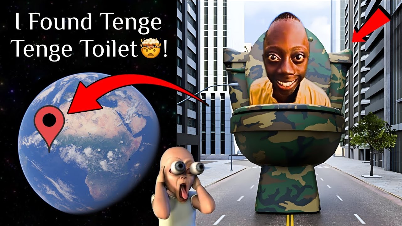 I Found Tenge Tenge Skibidi Toilet In Real Life on Google Earth 😰 ...