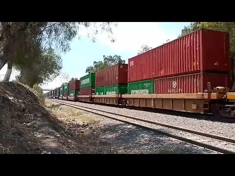 intermodal 🚂 manzanillo al sur fxe 🚂👹4621 y 4555 - YouTube
