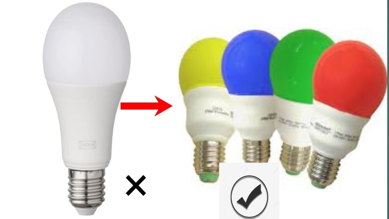 simple LED bulb ko colourful bulb me change kare - YouTube