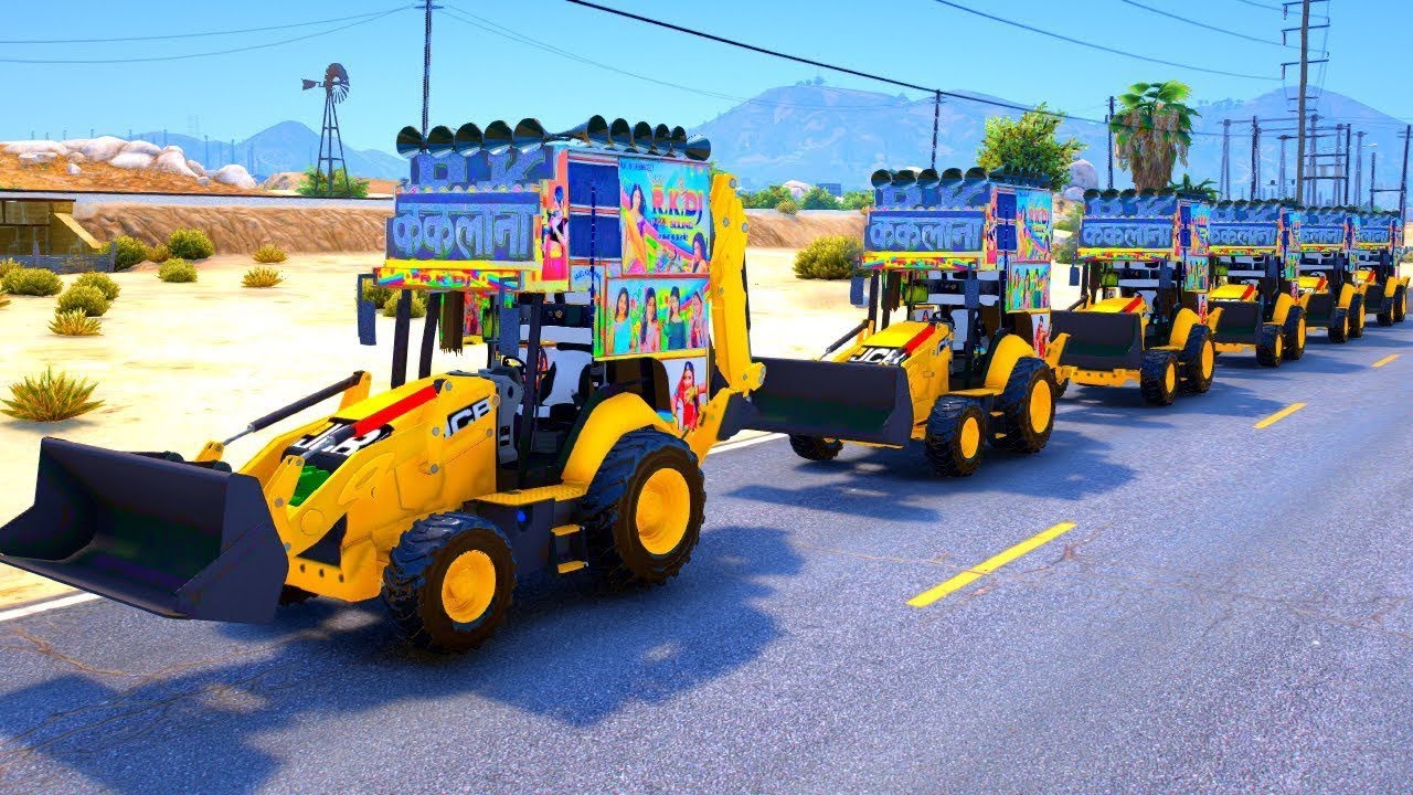 JCB 3DX Backhoe fully Dj JCb DJ DANCE HMT Tractor Video TRACTOR JCB ...