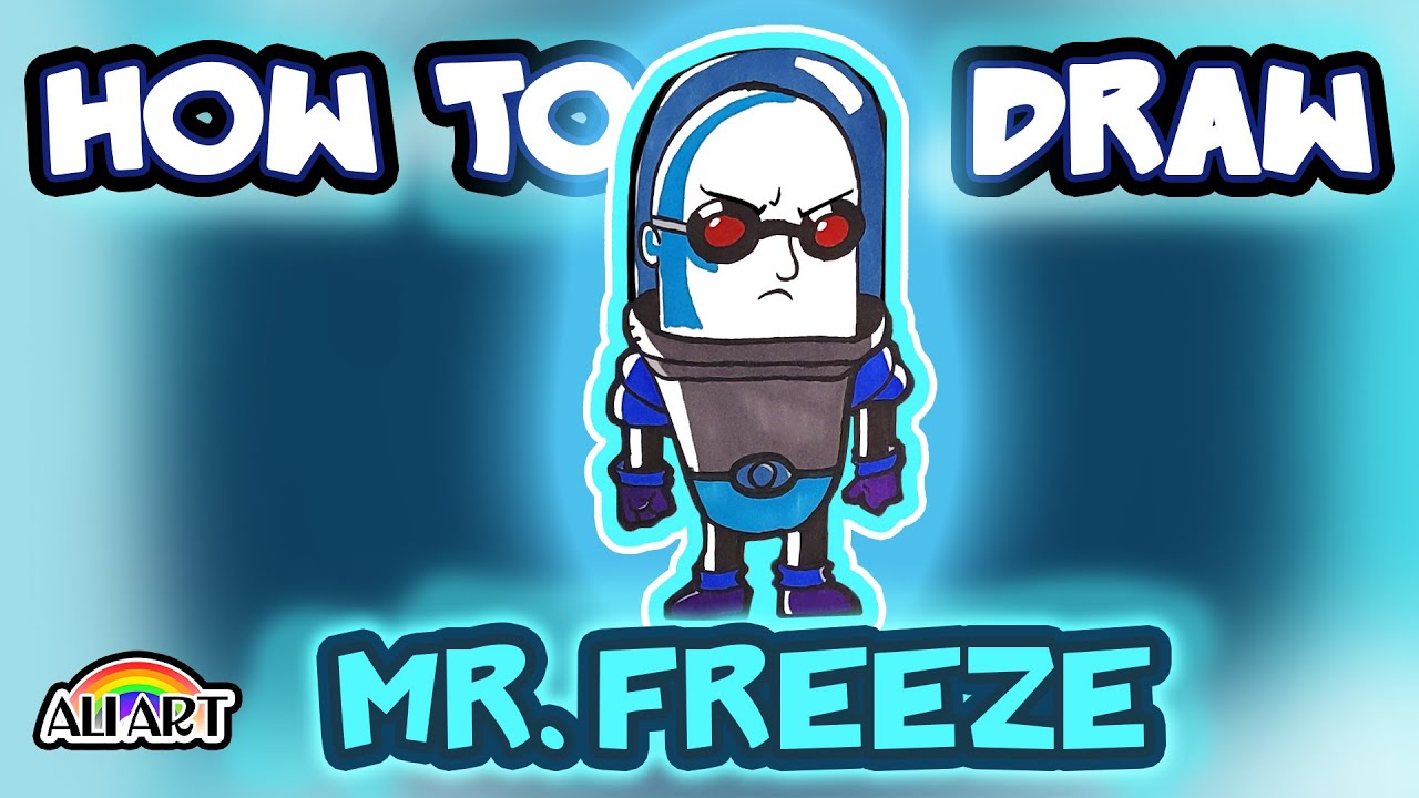 How To Draw Mr Freeze | step by step tutorial | Drawing & Coloring ...