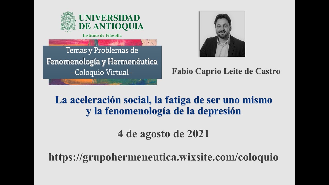 Fabio Caprio Leite de Castro La aceleración social, la fatiga de ser ...