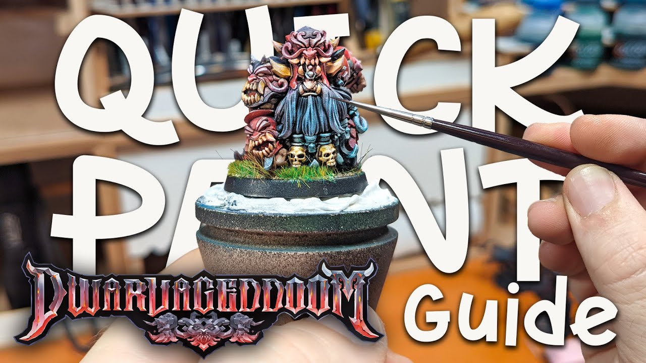 A quick paint Guide for Greebo Games' Chaos Dwarf - YouTube
