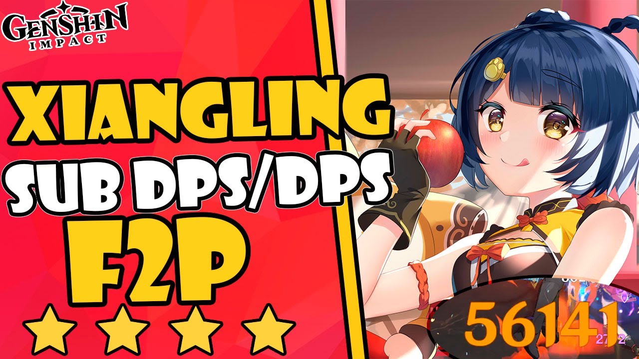 Xiangling BUILD DPS/SUB DPS en💥5 MINUTOS F2P,ARTEFACTOS,ARMAS,💎Guía ...