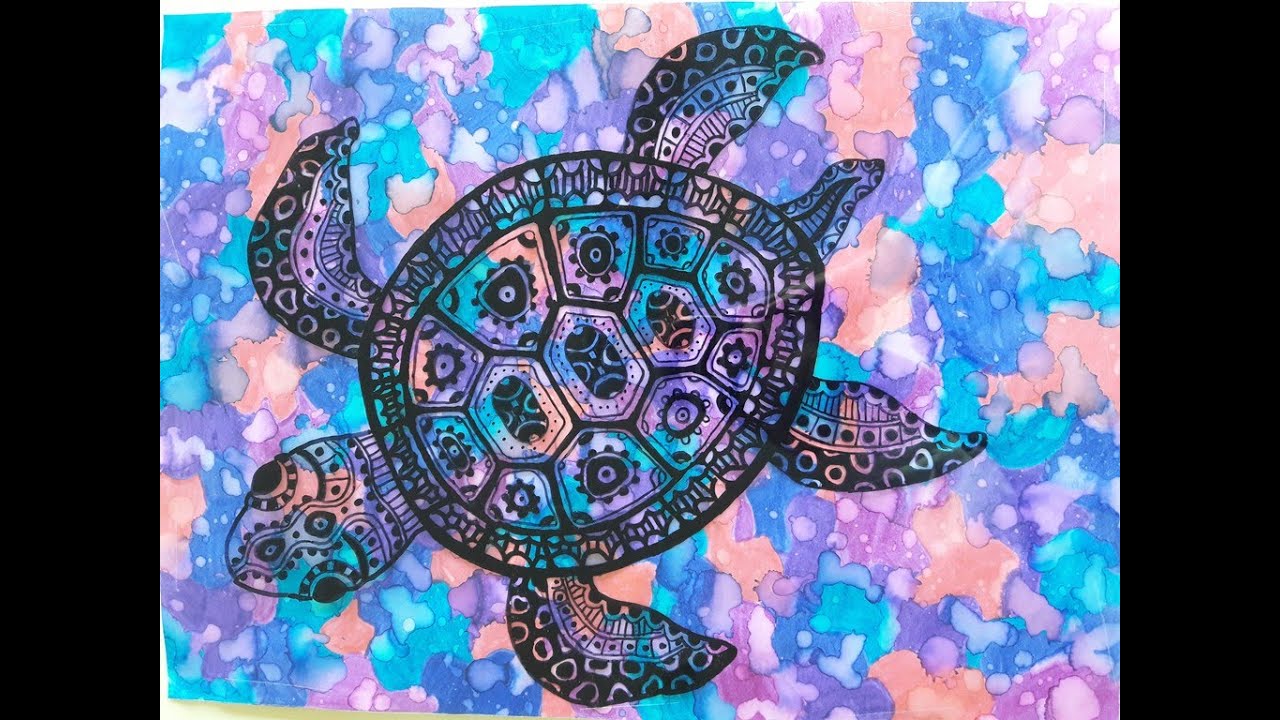 DIBUJO SOBRE ACETATO Y FONDO DE COLOR. - YouTube