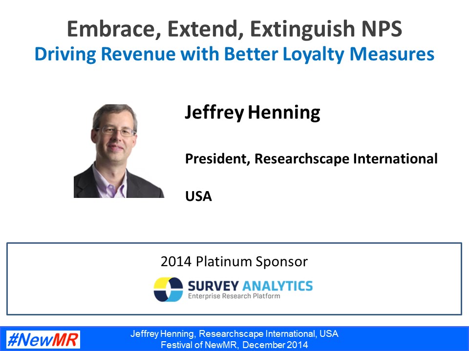 Jeffrey Henning Festival of NewMR 2014 - YouTube