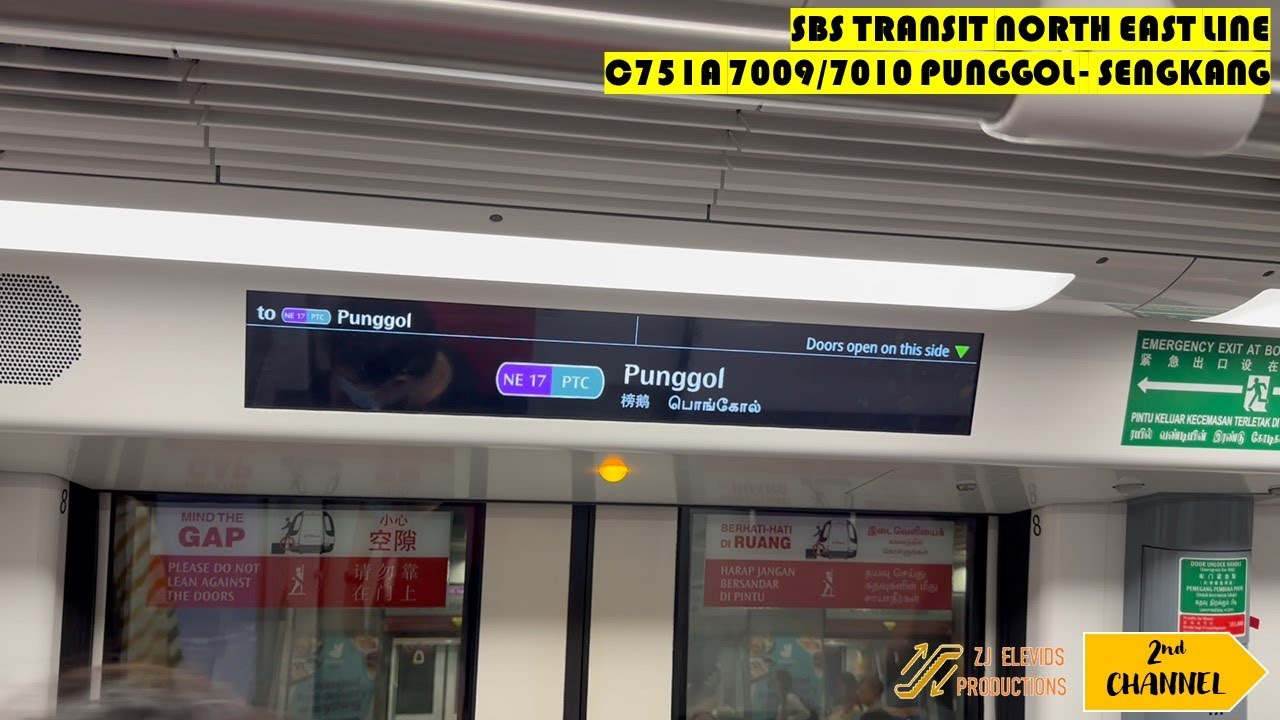 【SBS Transit North East Line】Refurbished Alstom Metropolis C751A (7009/ ...