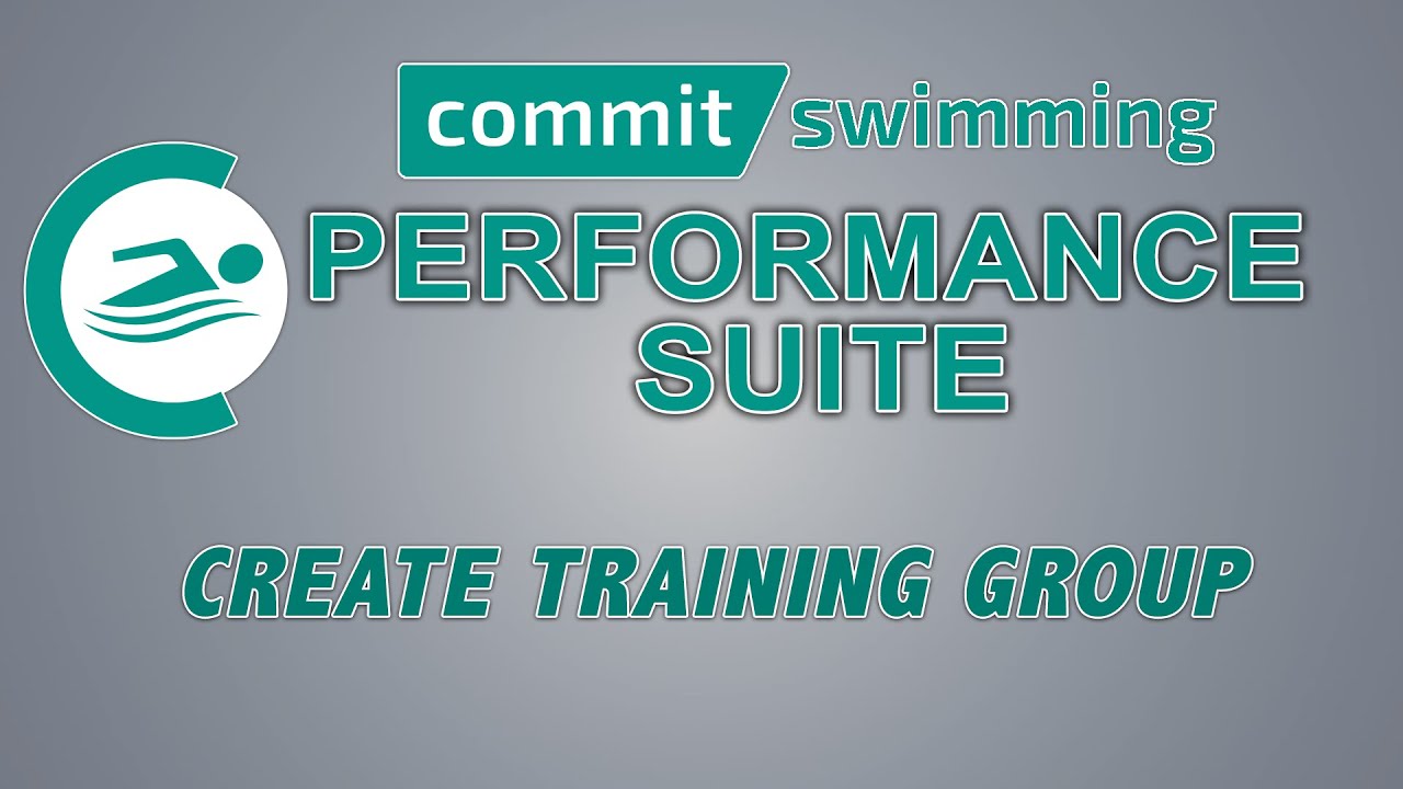Creating a Training Group - Commit Swimming Performance Suite - YouTube