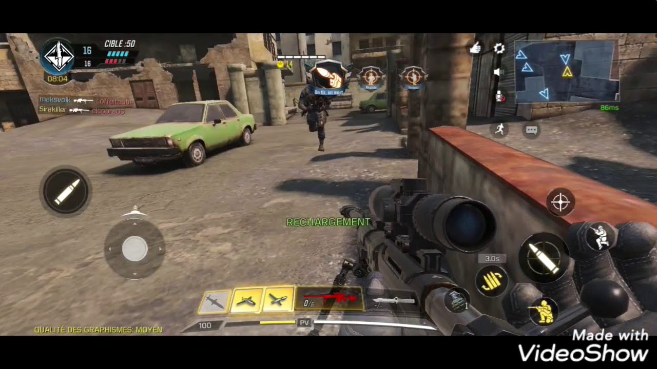 Testing call of duty mobile, multiplayer mode 5 vs 5 crazy gun fight ...