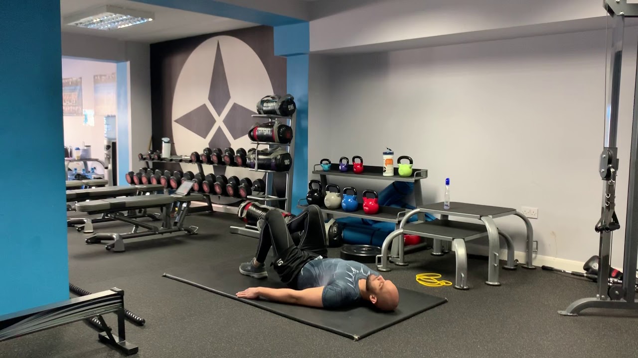 Single Leg Bridge (Bent Knee) - YouTube