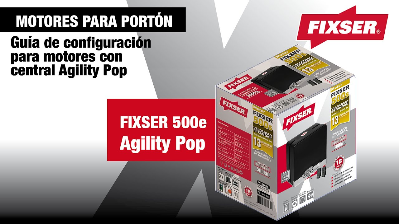 Configuración motor modelo FIXSER 500e - YouTube