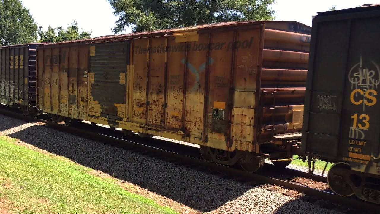 CSX 866, CITX 3073 and CSX 3024 Northbound Waxhaw, NC - YouTube