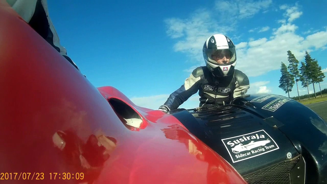 First time as sidecar passenger - YouTube