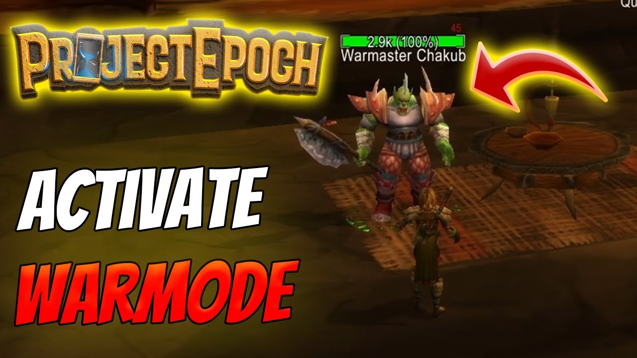 How to activate War mode [WoW Project Epoch] - YouTube