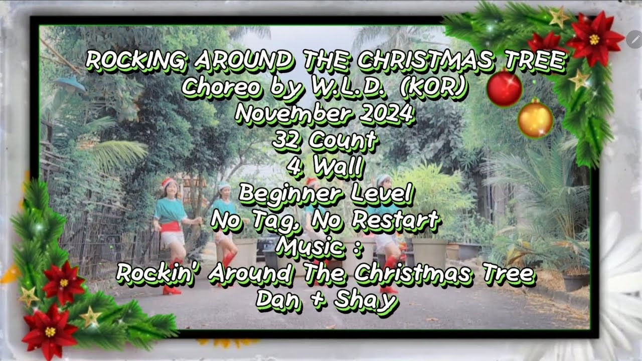 CHRISTMAS EDITION 2024 | ROCKING AROUND THE CHRISTMAS TREE LINE DANCE ...