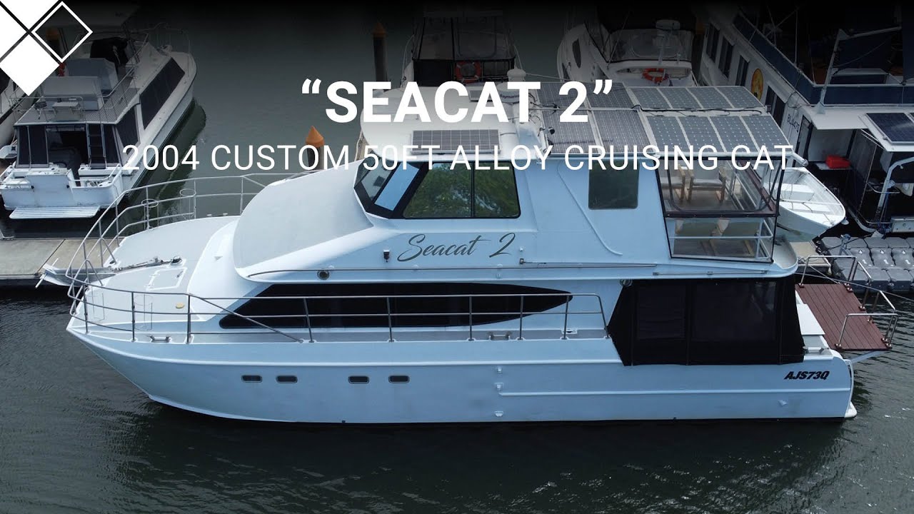 2004 Custom 50ft Alloy Cruising Cat "Seacat 2" For Sale with The Yacht ...