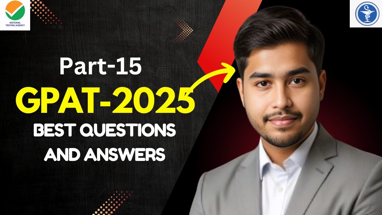 GPAT 2025 Best Questions & Answers | Top GPAT MCQs for Pharmacy Exam ...