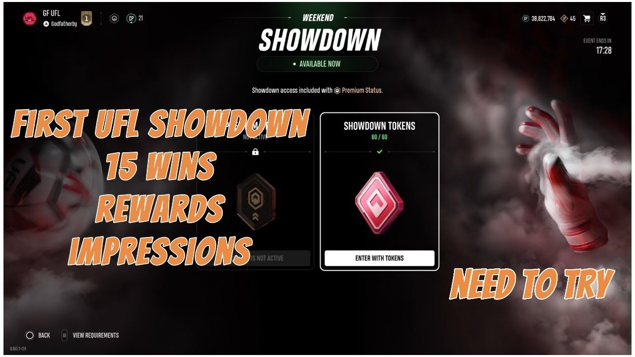 UFL First Showdown. 15 wins, rewards, impressions. - YouTube