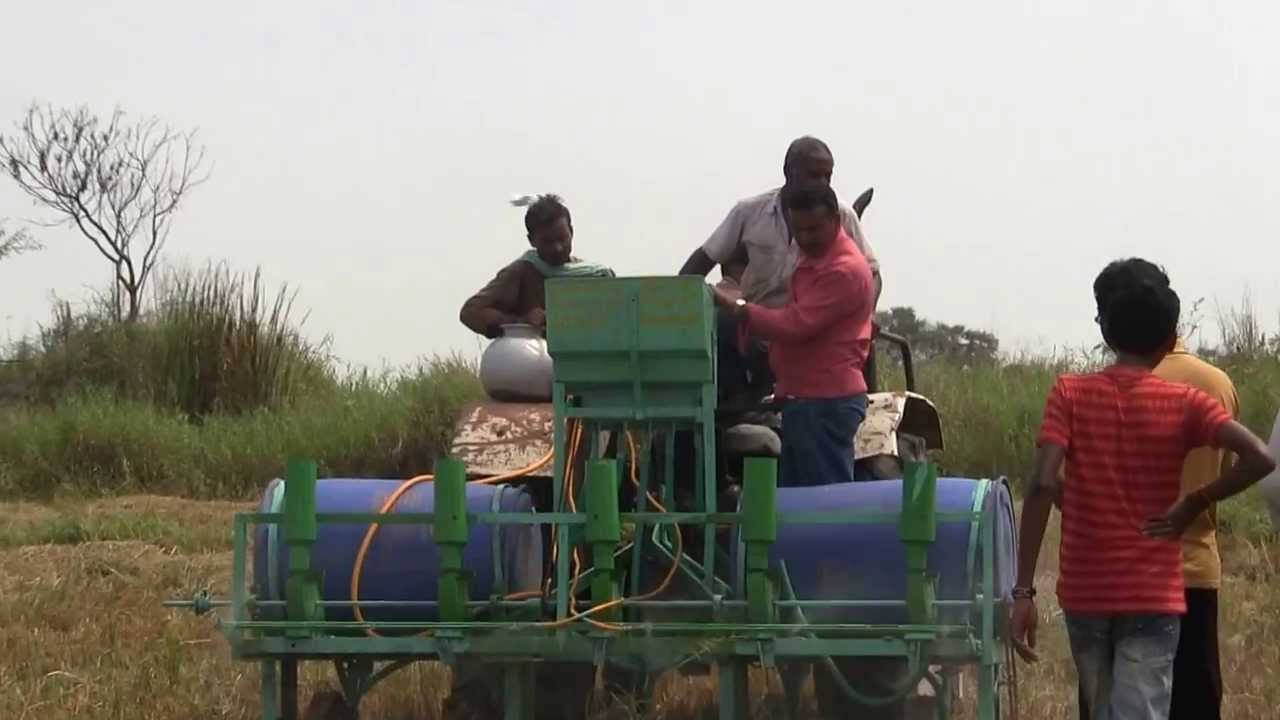 Seed Driller and Herbi sprayer by T Guraviah - YouTube