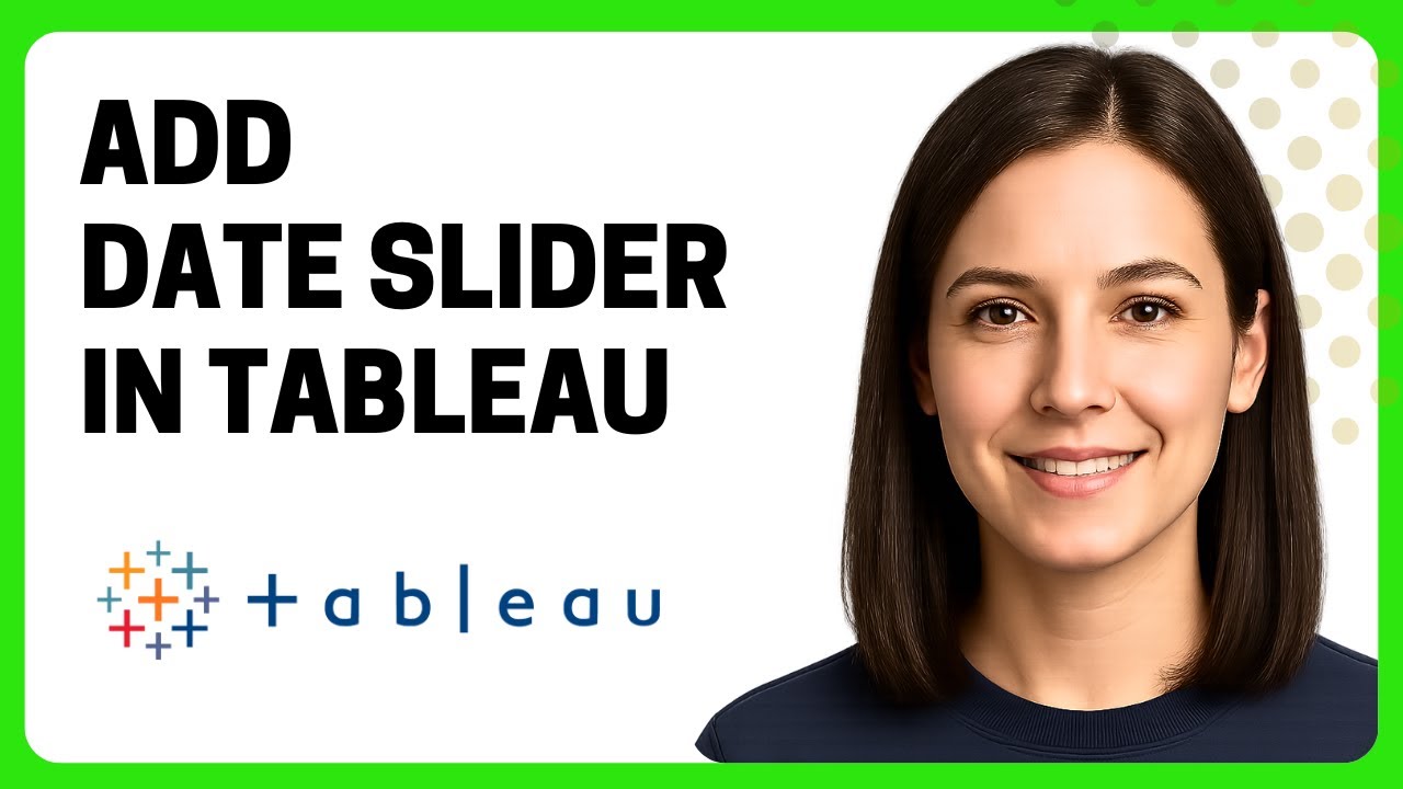 How to Add a Date Slider in Tableau - YouTube