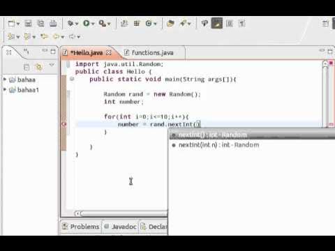 java tutorial - 20 - Random Number Generator - تعلم البرمجة بلغة جافا - YouTube