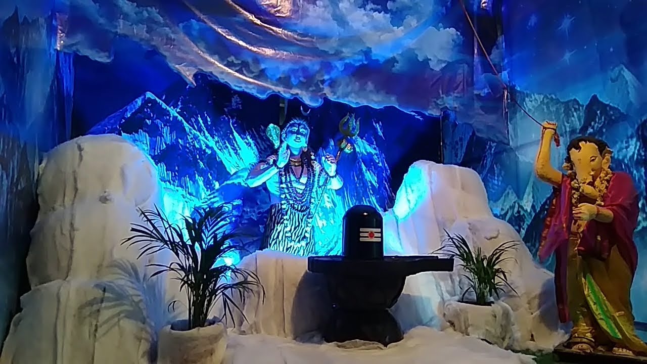 Ganesh Moving Decoration Shiva Dharshan - YouTube