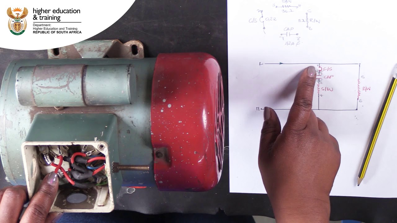 05 04 01 VID001 Video of an electrician demonstrating how to draw motor ...