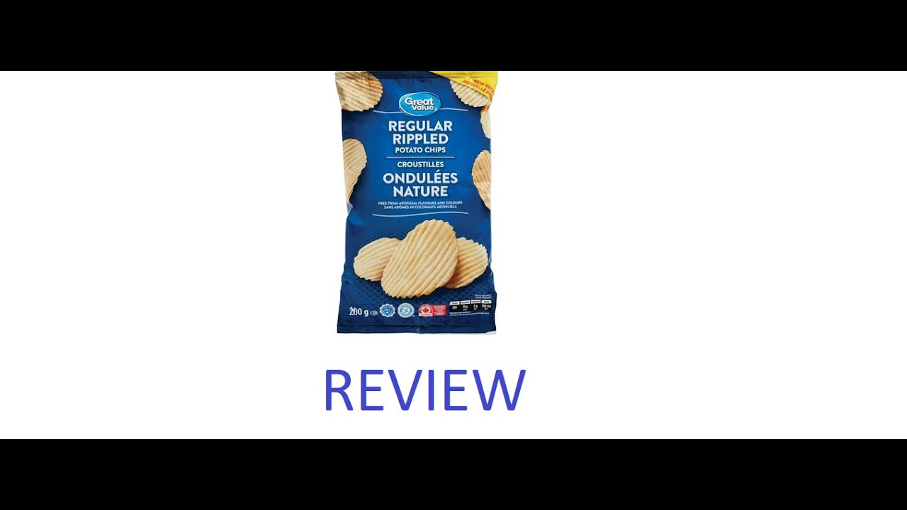 Great Value Regular Rippled Potato Chips Review - YouTube