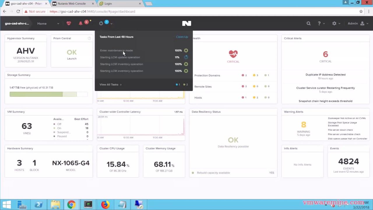 Upgrade Nutanix cluster components using Life Cycle Management - YouTube