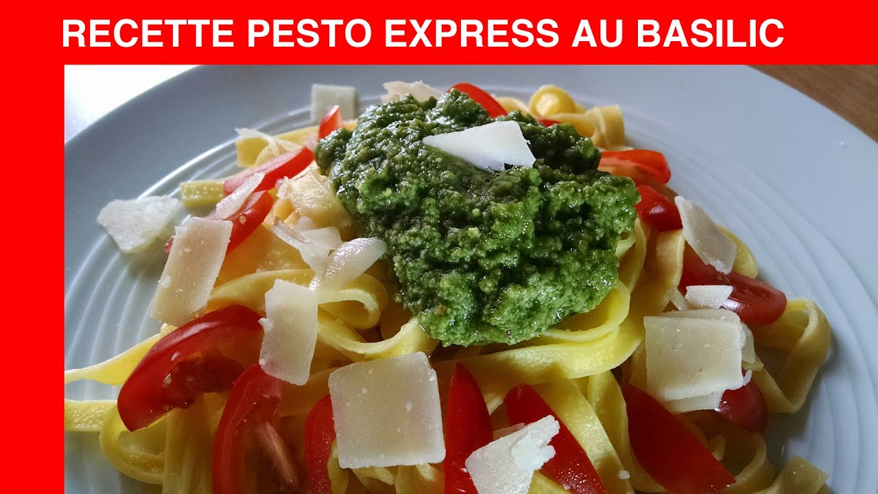 Recette simple : pesto au basilic maison - YouTube