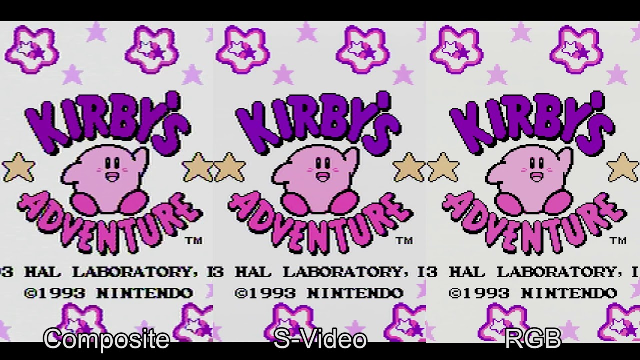 NES Video Comparison - Composite, S-Video, RGB - YouTube