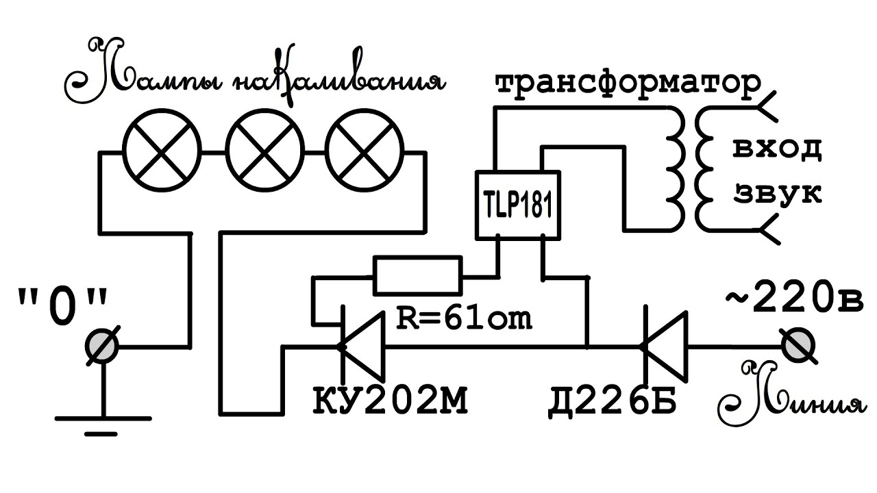 СЕКРЕТНАЯ схема СВЕТОМУЗЫКИ на тиристоре ВЫ О ТАКОМ ДАЖЕ НЕ ...