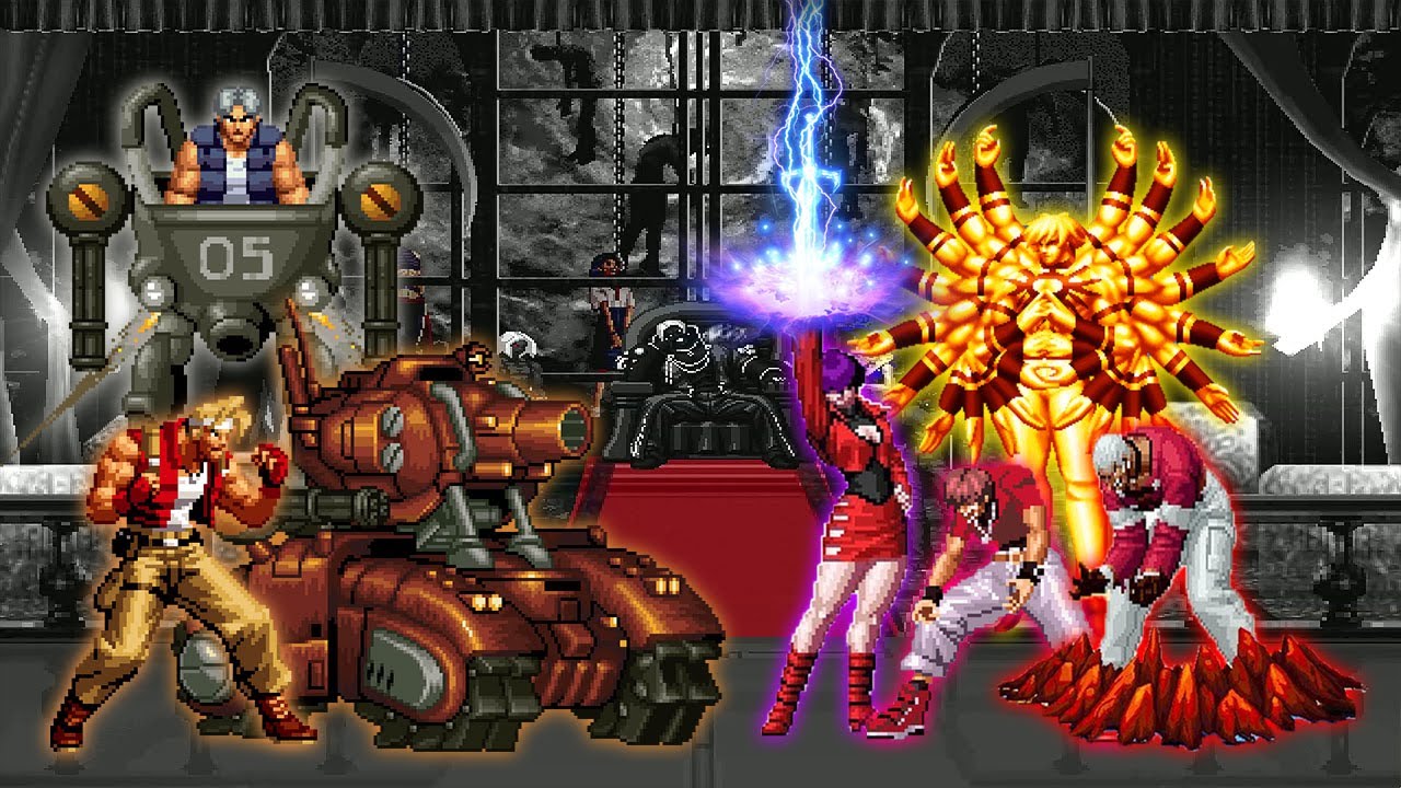 [KOF Mugen] Metal Slug Team Vs Awakened Orochi Team - YouTube