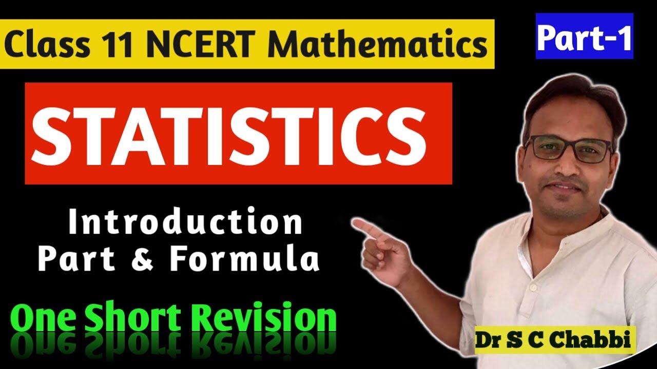 Introduction Of Statistics Class 11 Maths I One Short Revision I Dr ...