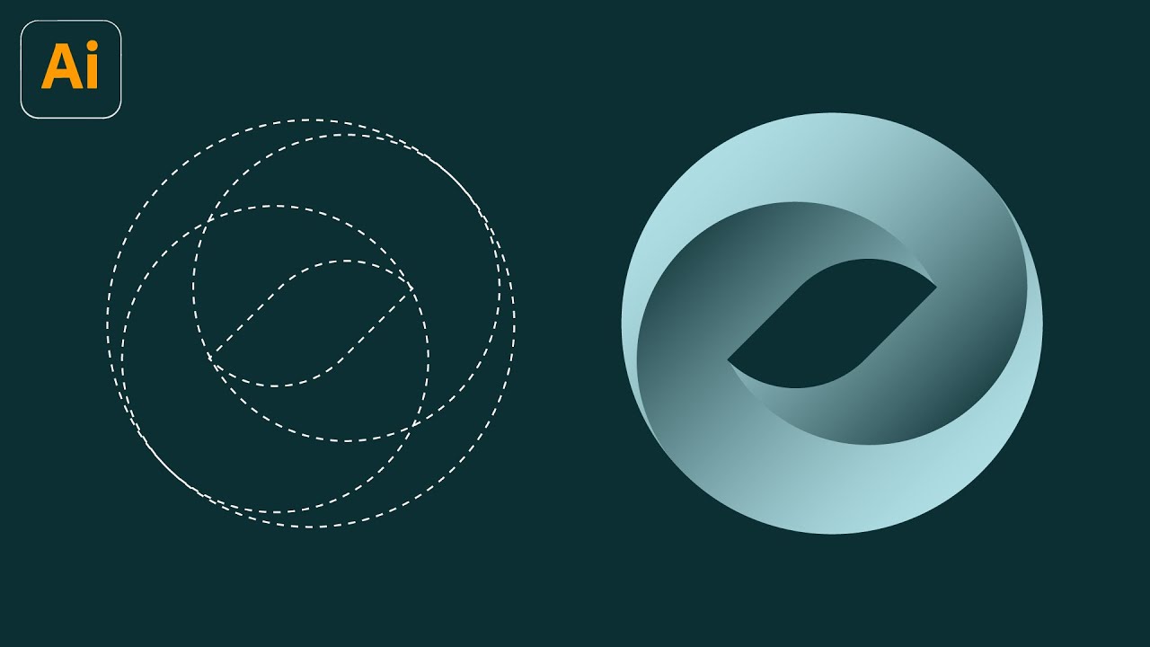 How to Create a Circle Logo design illustrator | Logo Design Tutorial ...