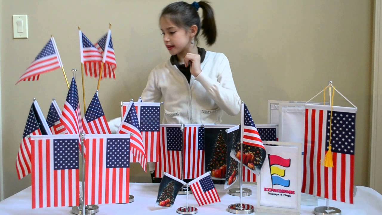 Desk Counter Flags - YouTube
