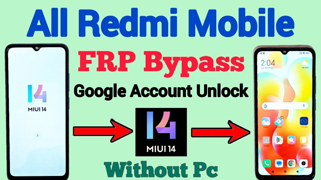 All Redmi Mobile || FRP Bypass || MIUI 14 || Google Account Unlock ...