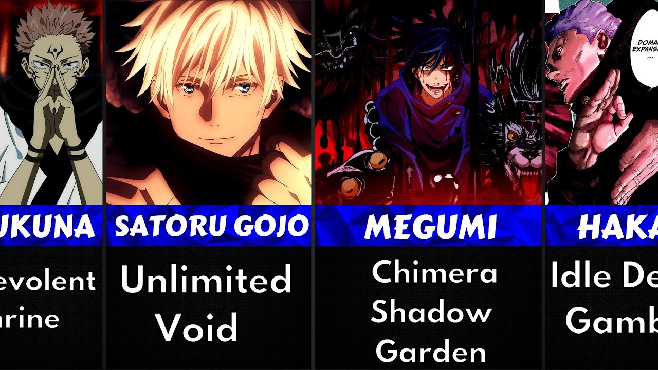 All of The Domain Expansions In Jujutsu Kaisen - YouTube